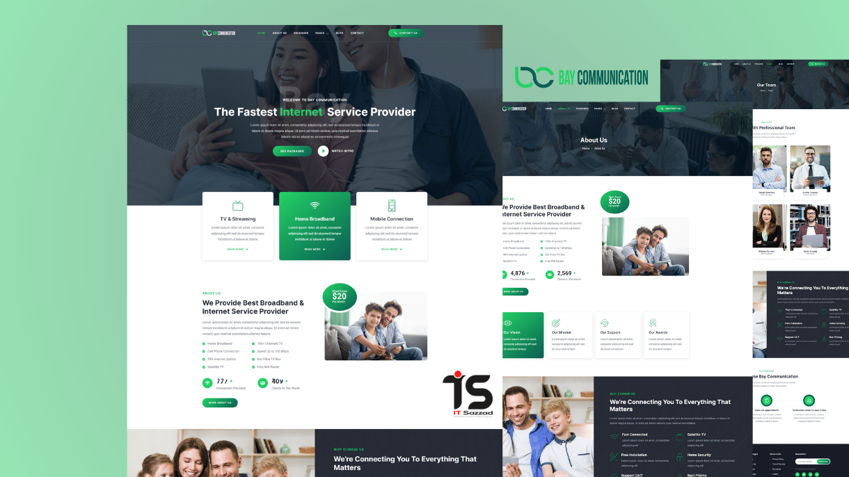 Bay Communication New Broadband Creative Website Design In 2024 | Web ...